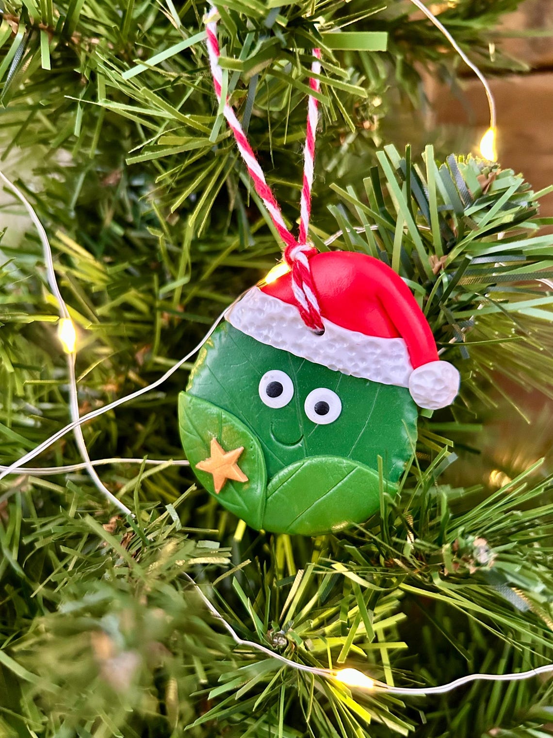 Sprout Decoration, Smiley Christmas Sprout, Novelty Sprout, Christmas ...
