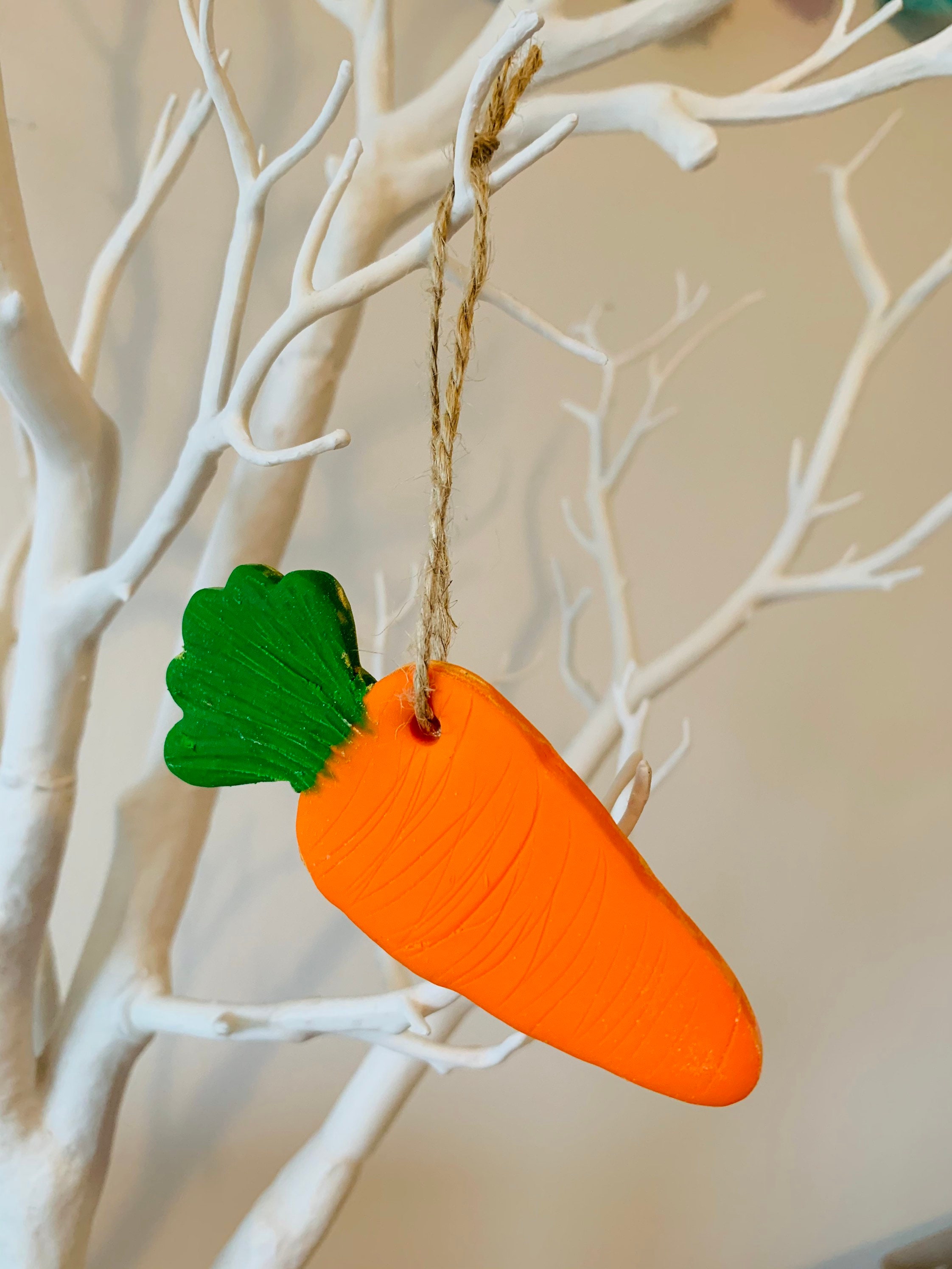 Carrot decorations set of 3 Easter twig tree decor Easter | Etsy