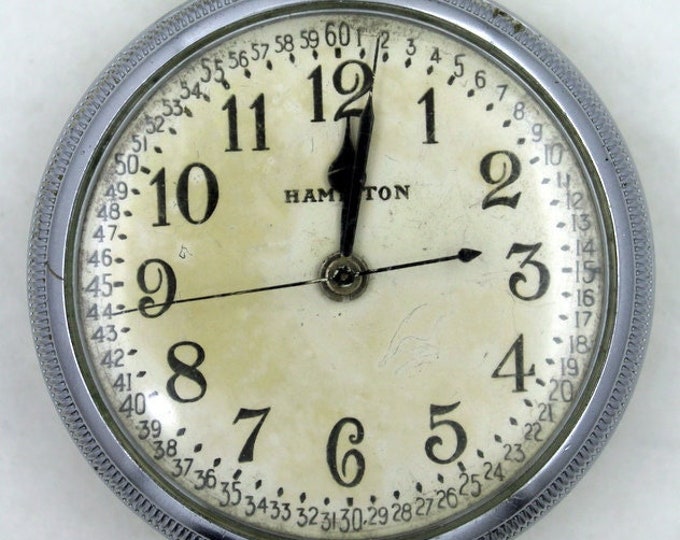 WWII Military Hamilton 4992B 22 Jewel Pocket Watch With Gov't Contract ...