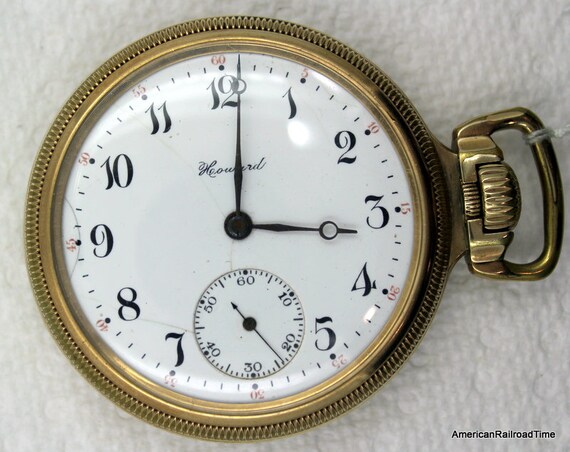Antique 1908 Howard Size 16s 17 Jewel Sidewinder Pocket Watch | Etsy