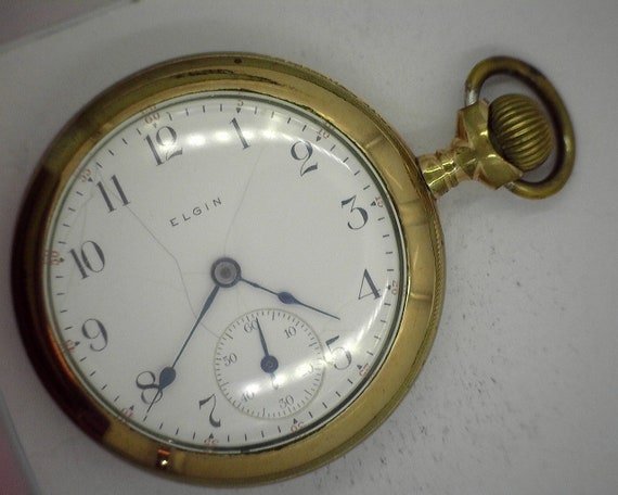 1908 Elgin 7 jewel Side-Winder Pocket Watch in a | Etsy