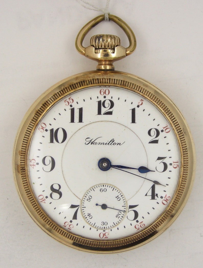 1908 Hamilton 21 Jewel 940 RR Grade Pocket Watch in 10k Gold Filled ...