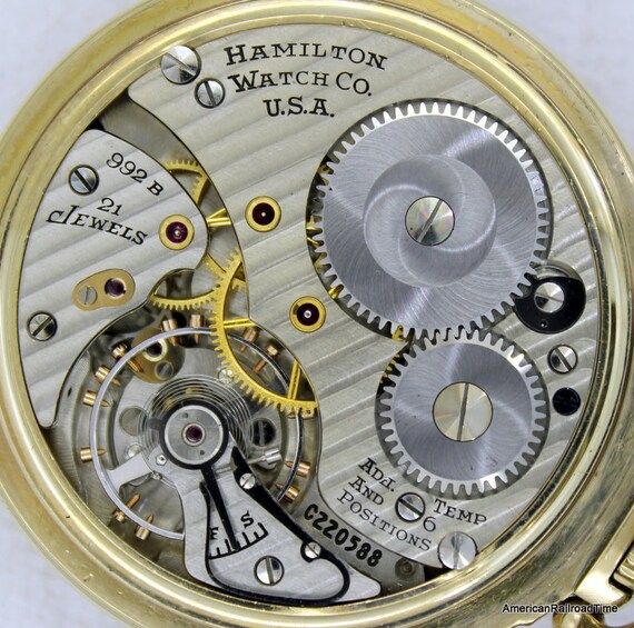 Beautiful 1948 Hamilton 992B 21 jewel Pocket Watch in… - Gem