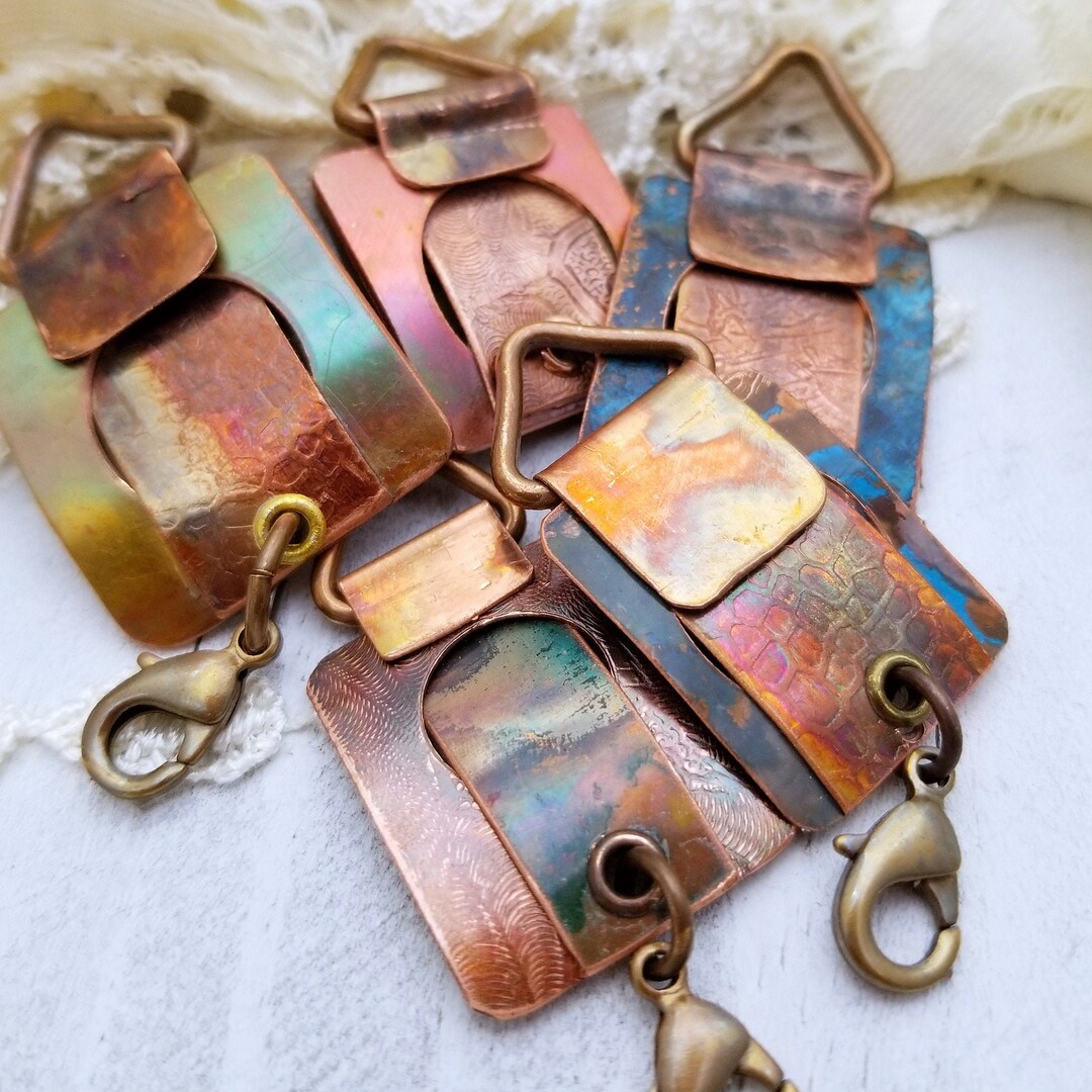 Unique Buckle Clasps for Bracelets and Journal Buckles, OOAK Distressed ...