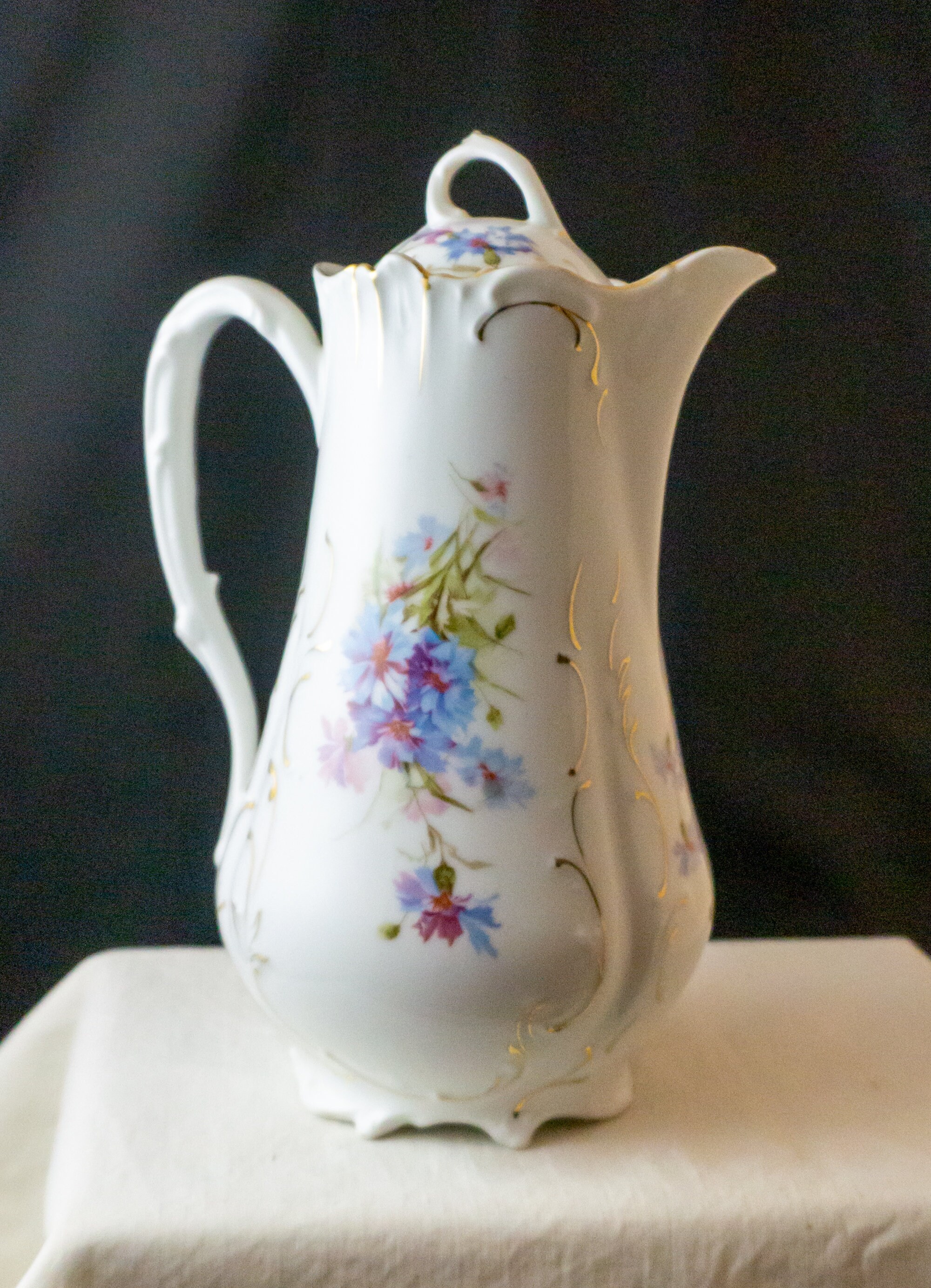 Antique Brunswick Furstenberg Porcelain Hand Painted Chocolate - Etsy