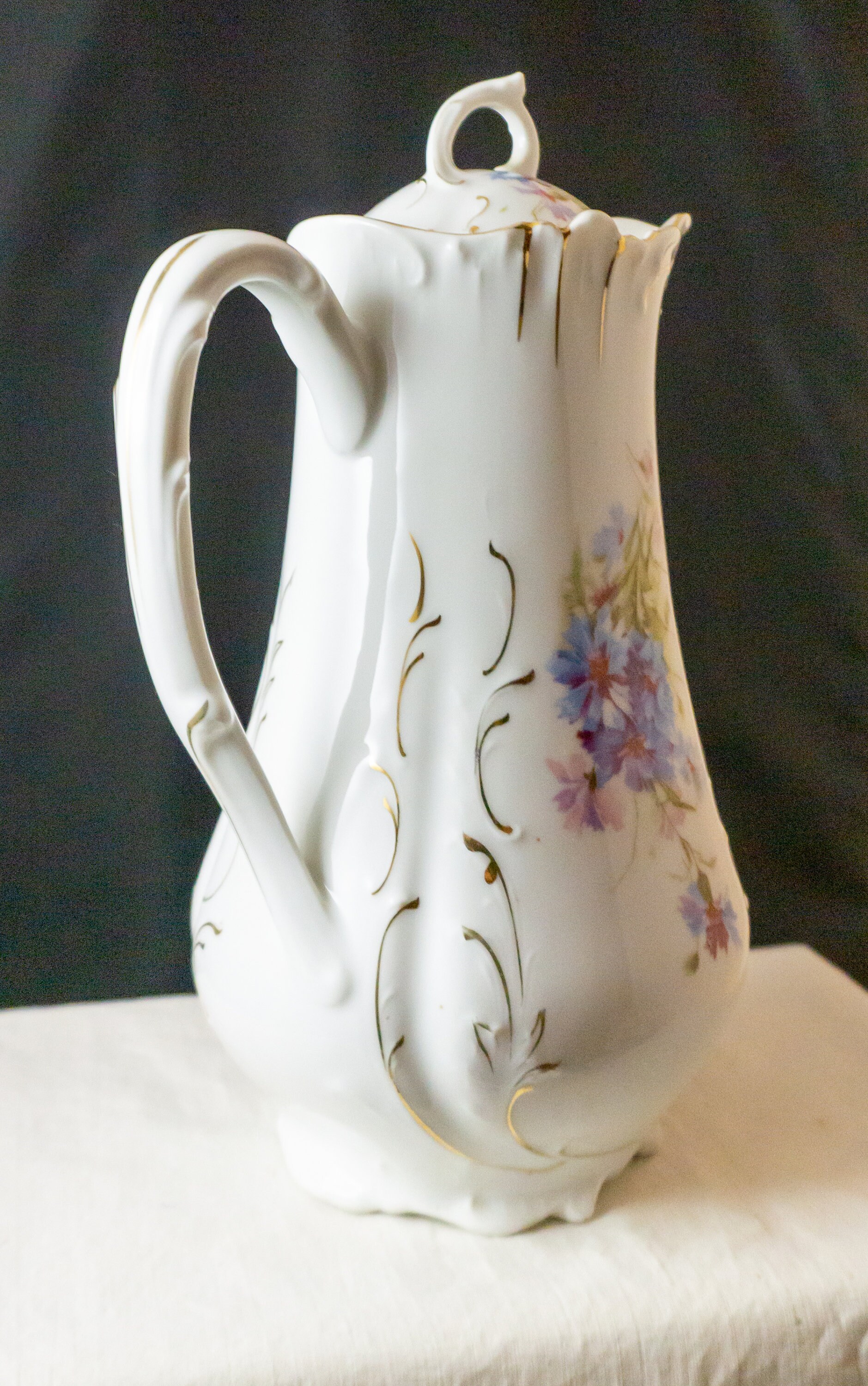 Antique Brunswick Furstenberg Porcelain Hand Painted Chocolate | Etsy