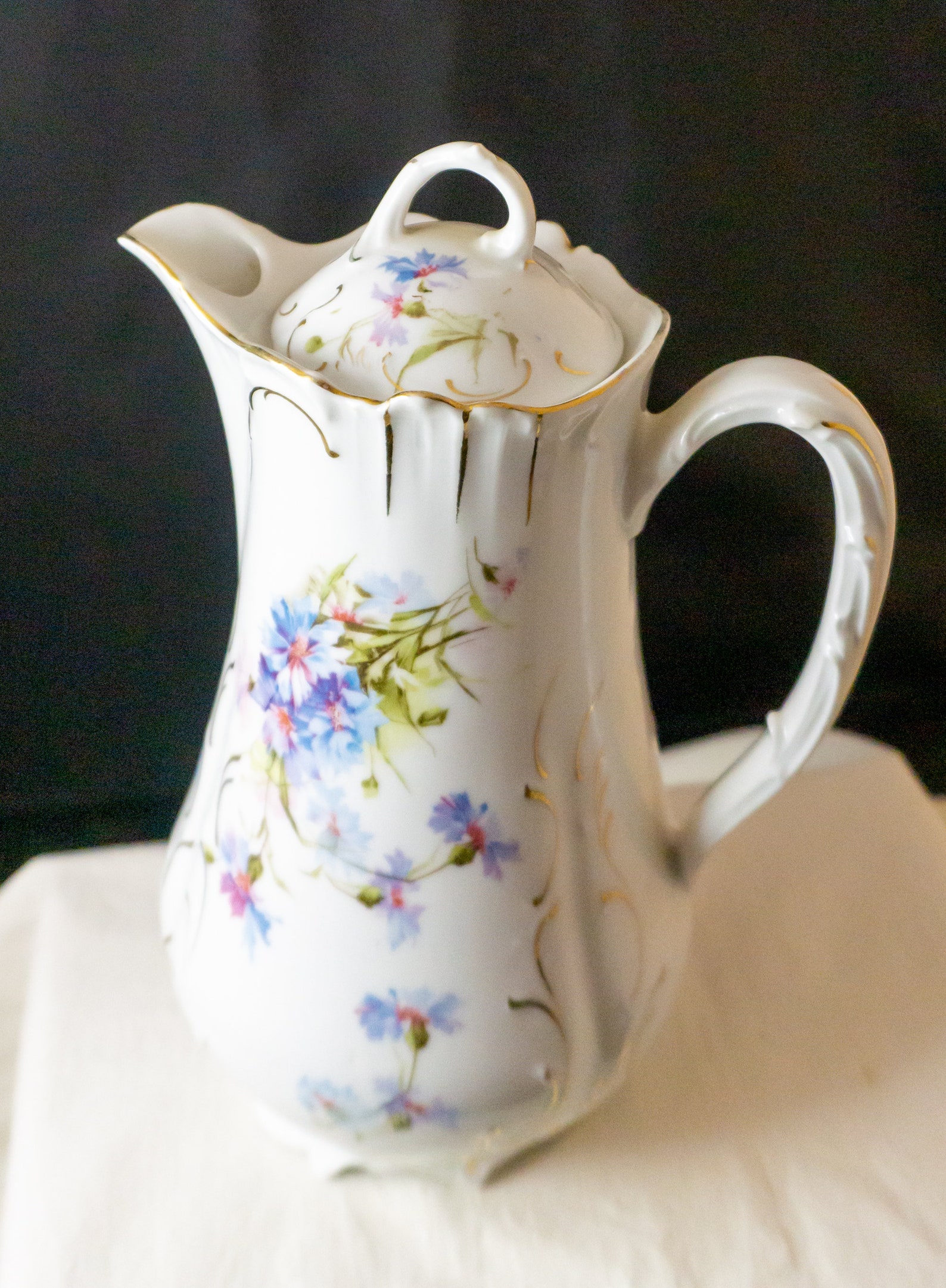 Antique Brunswick Furstenberg Porcelain Hand Painted Chocolate - Etsy
