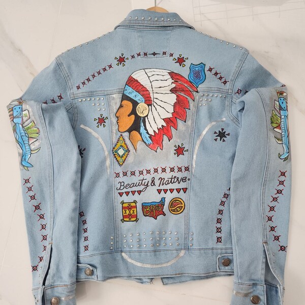 White Native Jacket - Etsy