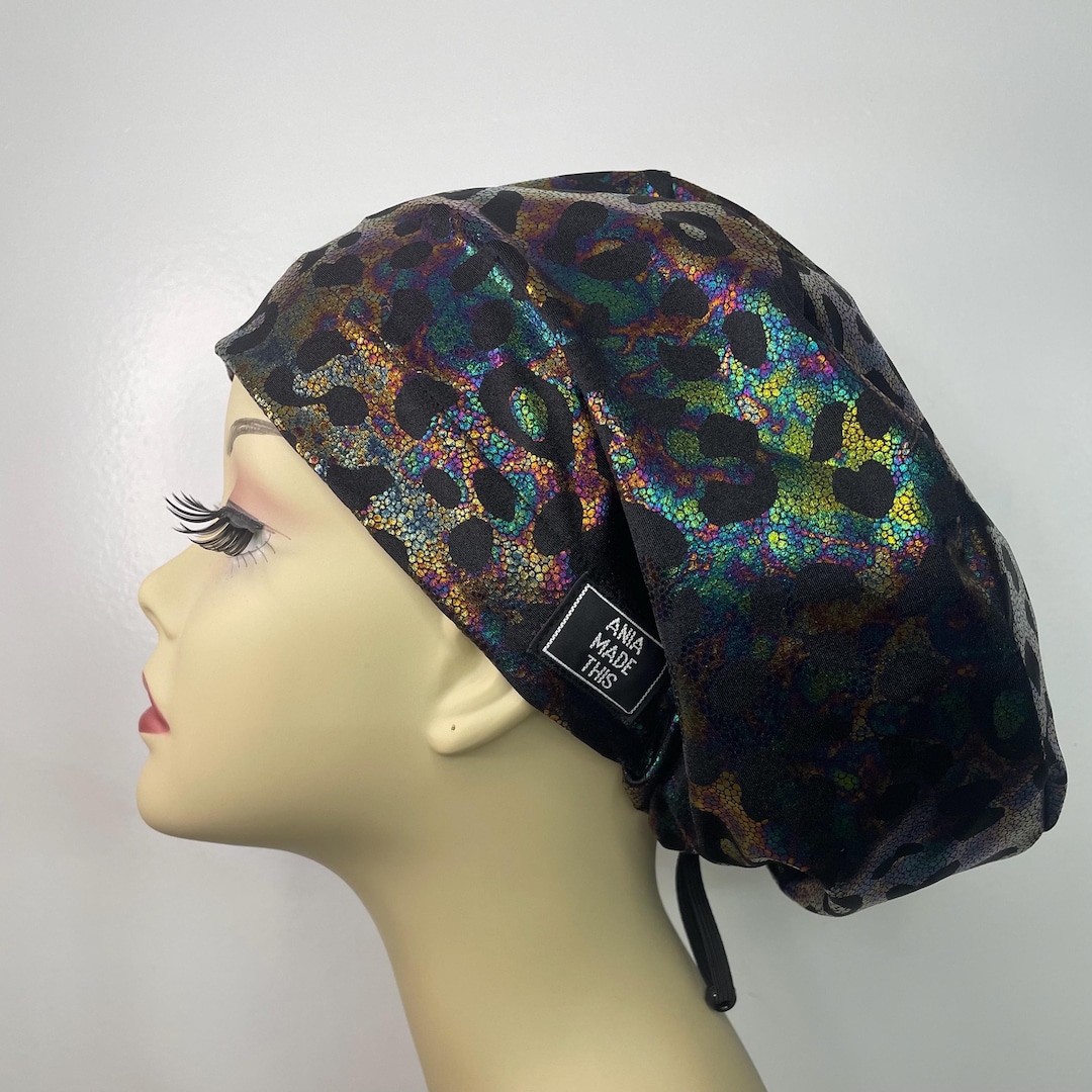 BLACK LEOPARD EURO Style Women Nursing Cap, Spandex - Etsy