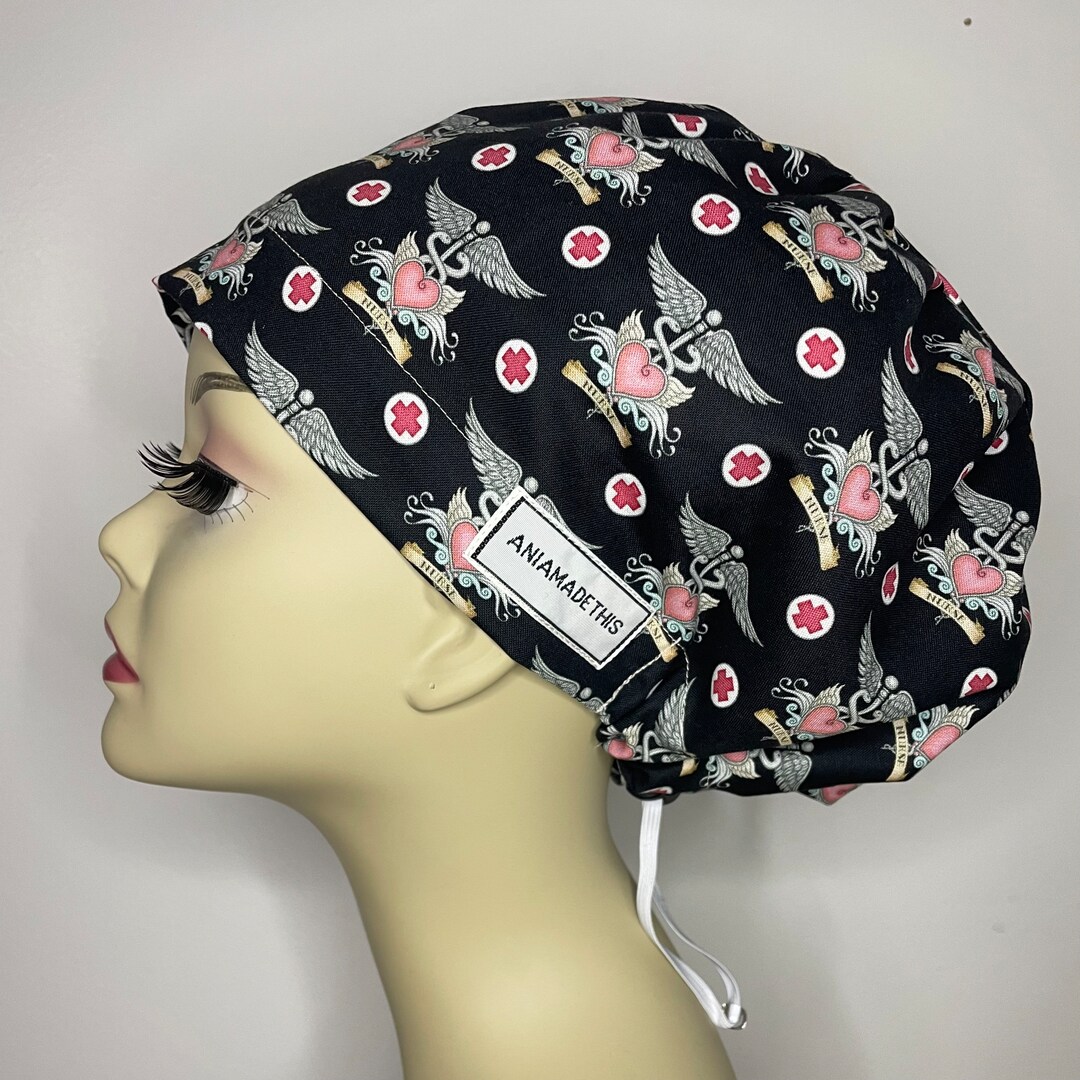 CADUCEUS in PINK Women’s Scrub Hat, Surgical Cap - Etsy
