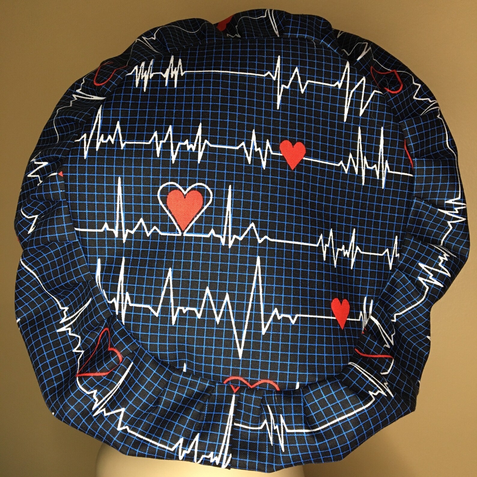 Heart Beat Scrub Hat Surgical Cap | Etsy