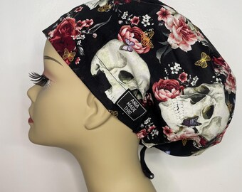FIESTA De Los MUERTOS Halloween Women’s Scrub Hat, Surgical Cap - Etsy