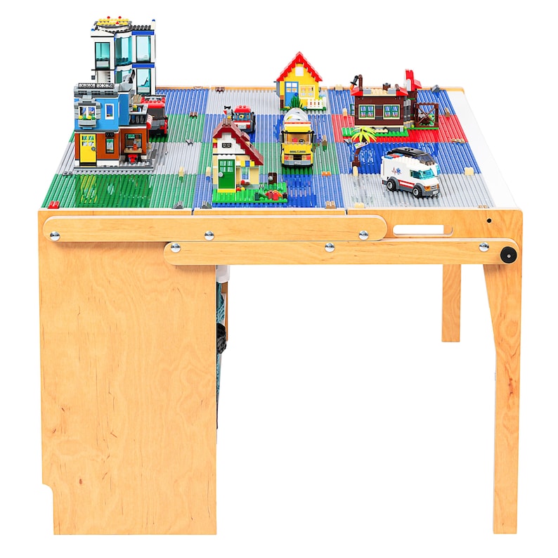 DIY Play Table Full Kit for LEGO® Builds, Converts Into Toy Shelf (ages ...