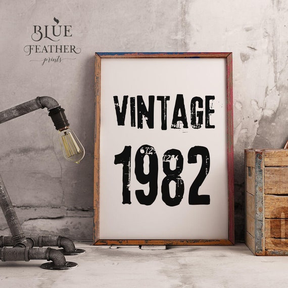 40th Birthday Decoration for Men Vintage 1982 Sign 40th - Etsy