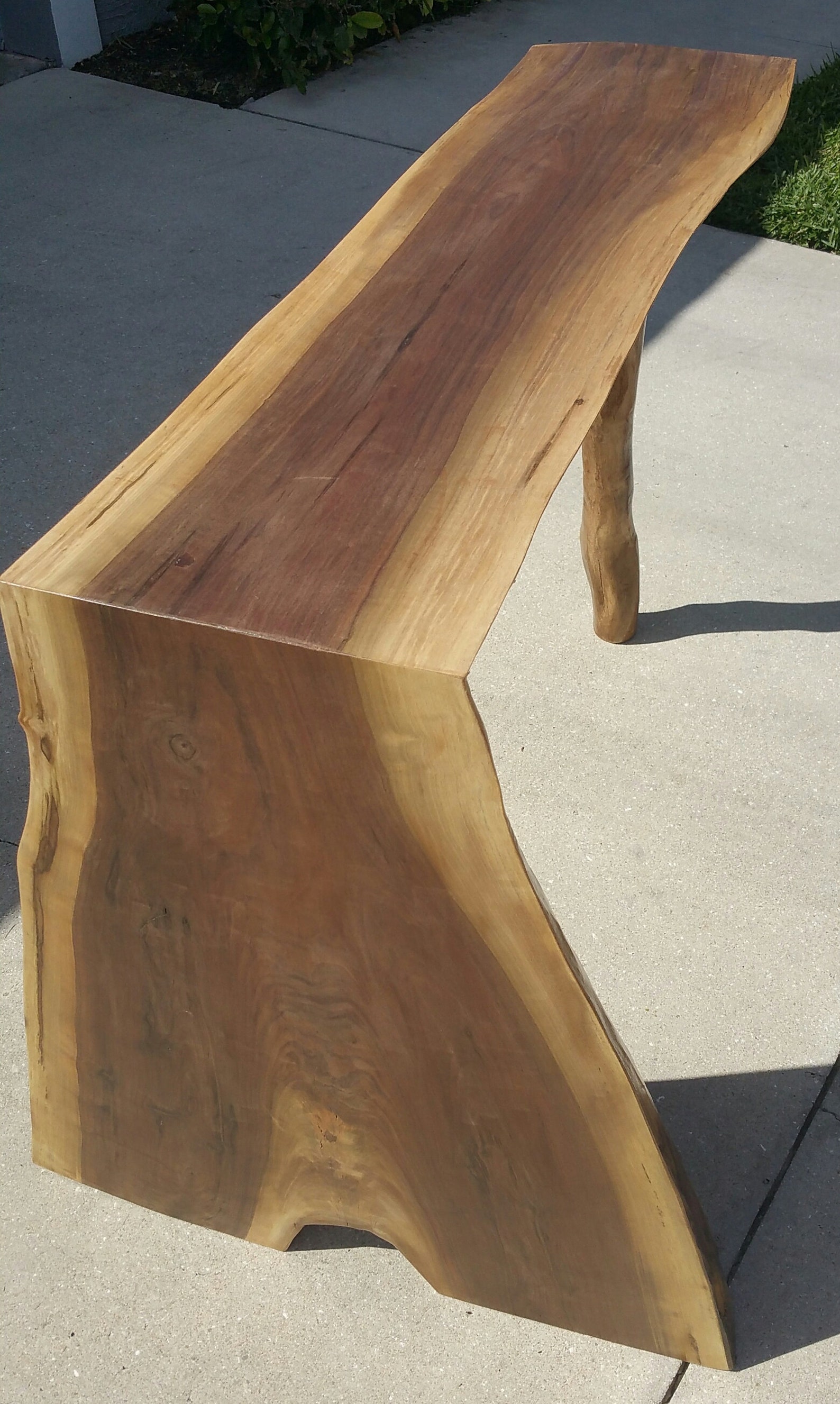 Walnut Waterfall Edge Table - Etsy