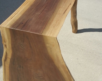 Waterfall Edge Coffee Table With Joinery Legs - Etsy