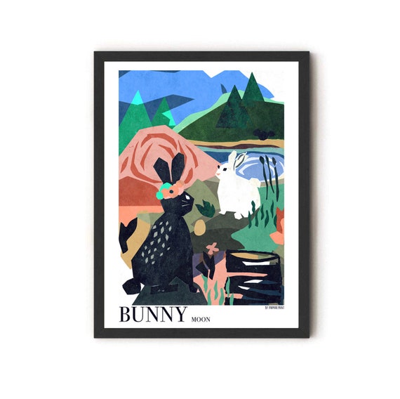 Digital Download Bunny Poster Digital Rabbit Poster - Etsy