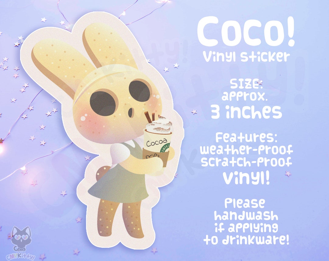 AC Villager Coco Vinyl Sticker - Etsy