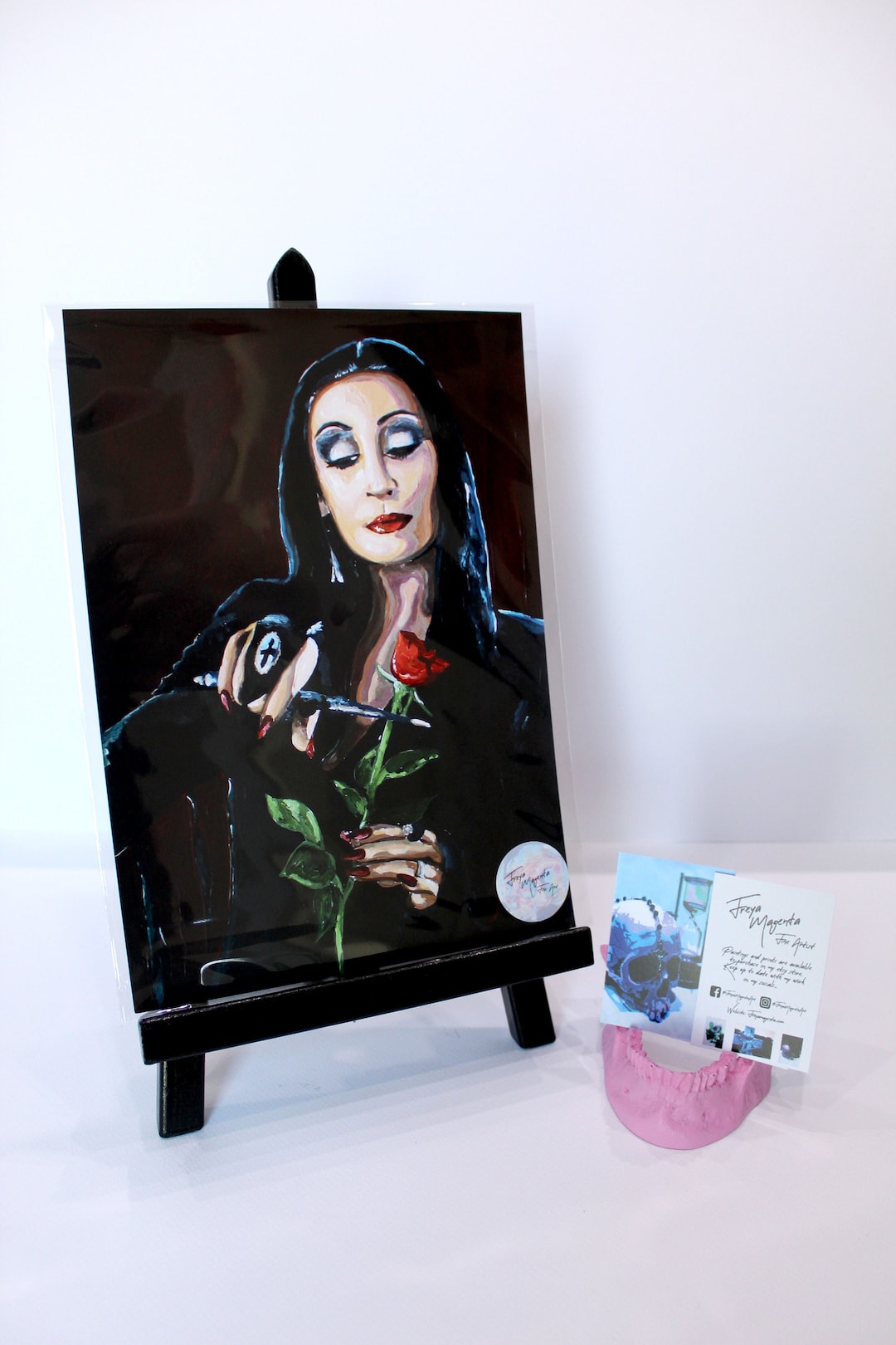 Morticia Addams... Addams Family Portraits... Gothic Art Print - Etsy