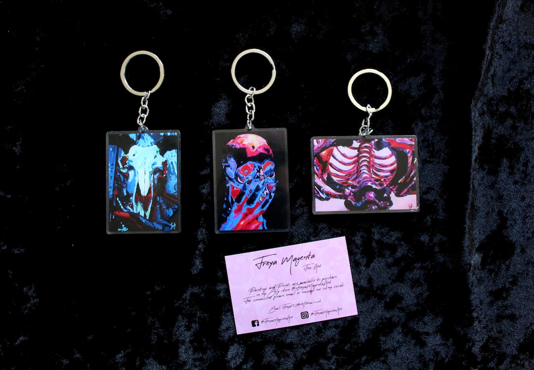 Gothic Keyrings... Art Keyrings - Etsy