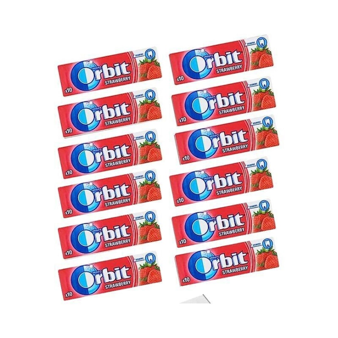 Orbit Strawberry Sugar Free Chewing Gum 30 Pieces 14g Sugar Free Snacks ...