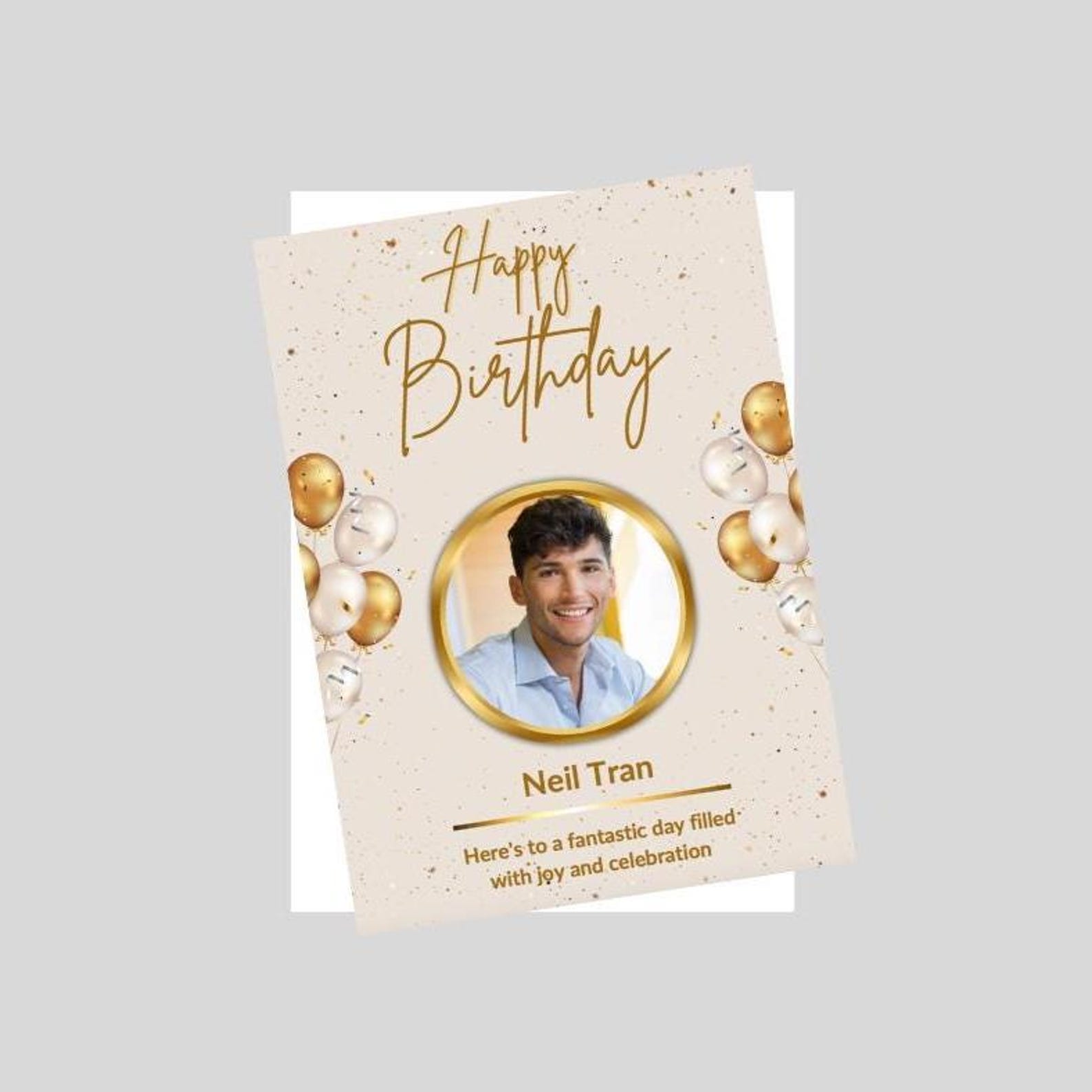Personalised Birthday Card | Printable Birthday Card Message Template ...