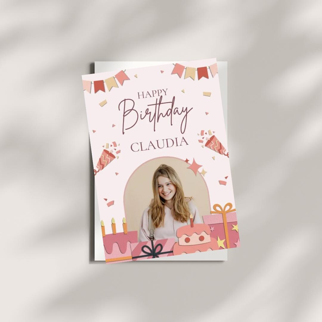 Personalised Birthday Card |printable Birthday Card Message Template ...
