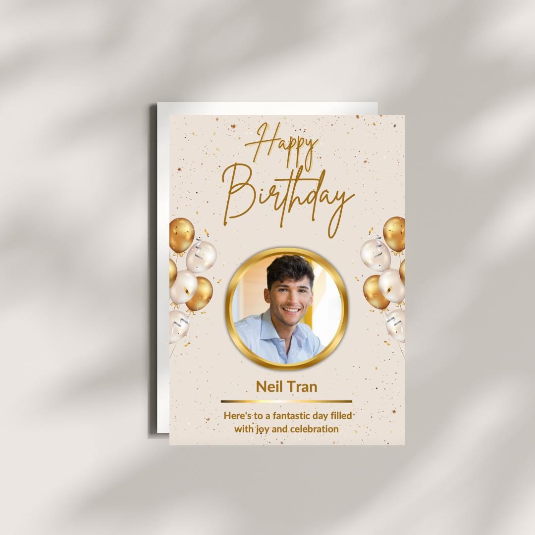 Personalised Birthday Card | Printable Birthday Card Message Template ...