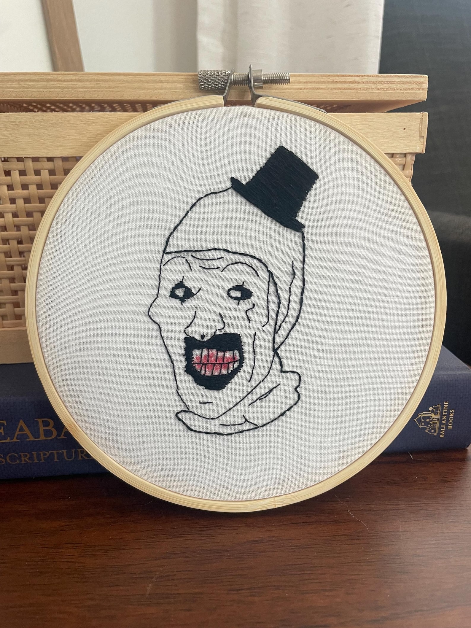 Embroidered Art the Clown - Terrifier Movie - 5 Inch Hoop - Etsy