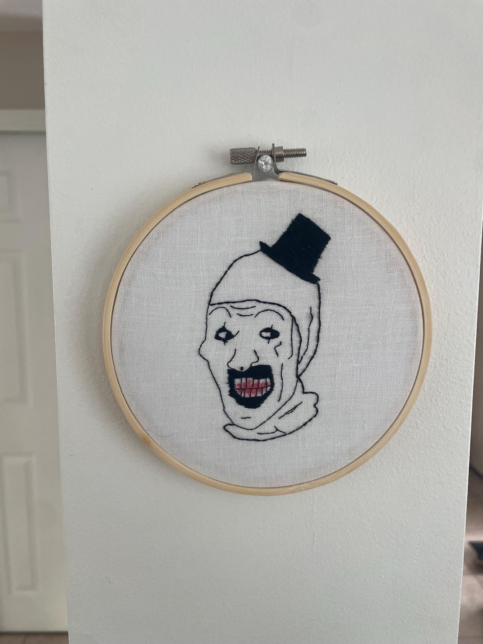 Embroidered Art the Clown - Terrifier Movie - 5 Inch Hoop - Etsy