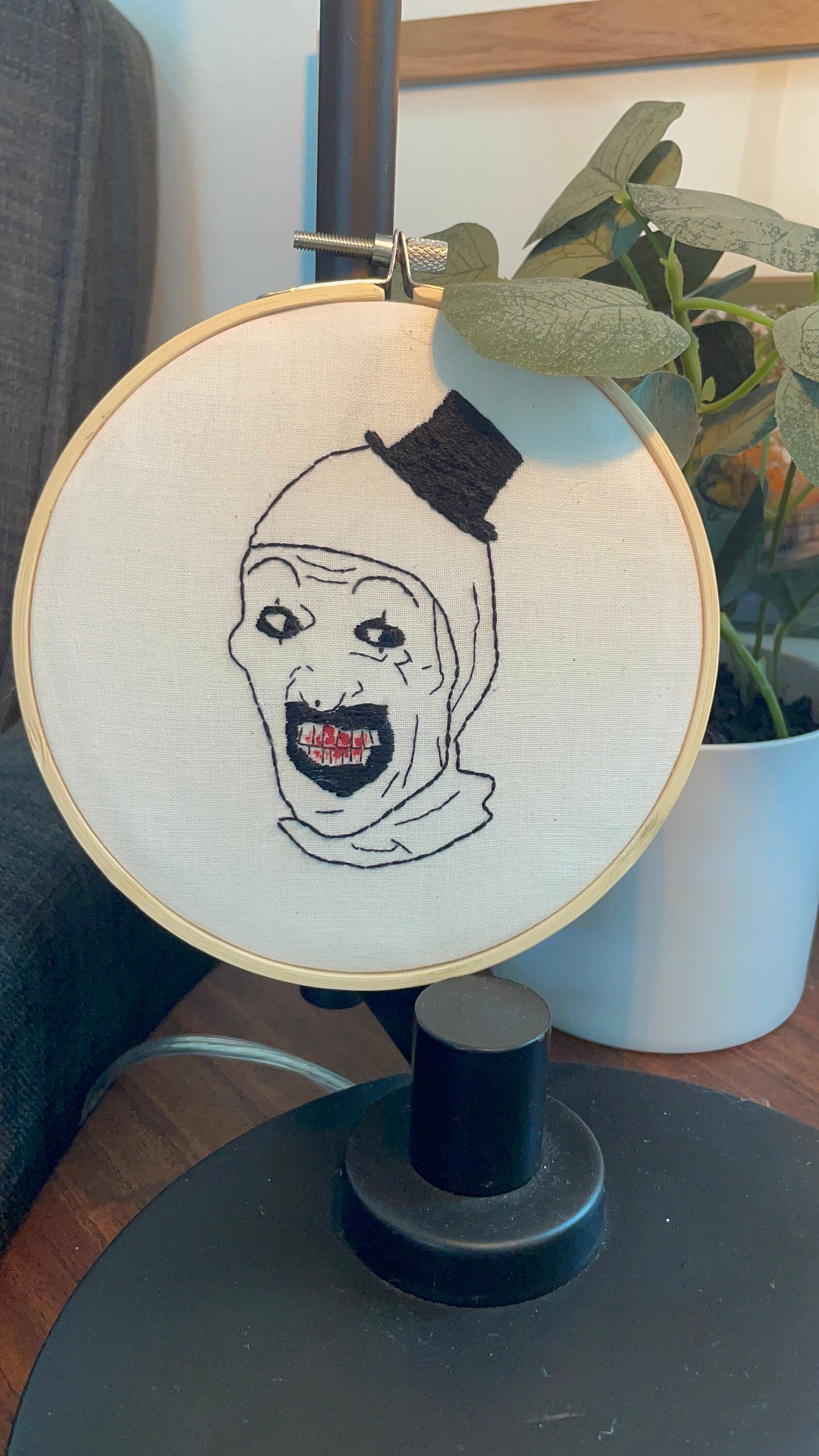 Embroidered Art the Clown, Terrifier Movie Embroidery - Etsy