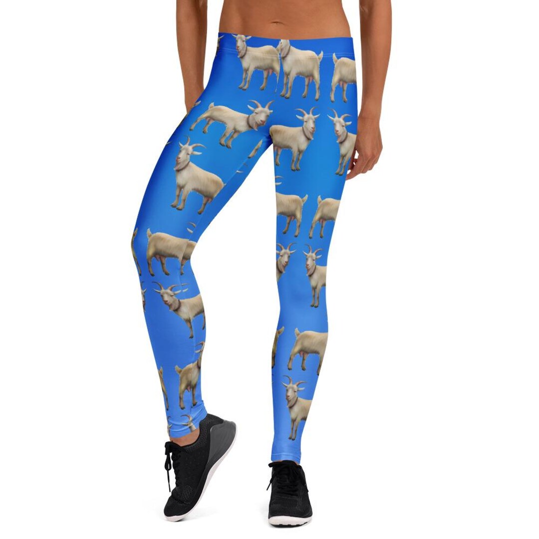 Blue Goat Leggings - Etsy