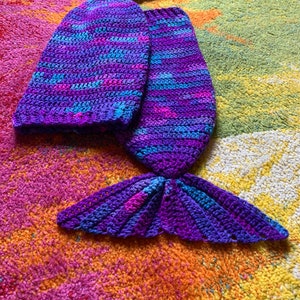 Stitches and Fins Mermaid Tail Hat - Winter Toboggan Hat - Custom Under ...