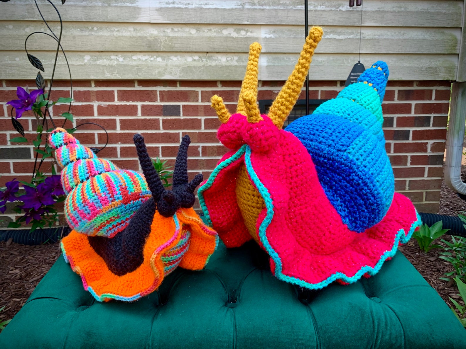 Jumbo Giant Snail With Spiral Shell Custom Crochet Snail | Etsy