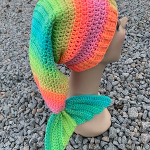 Stitches and Fins Mermaid Tail Hat - Winter Toboggan Hat - Custom Under ...