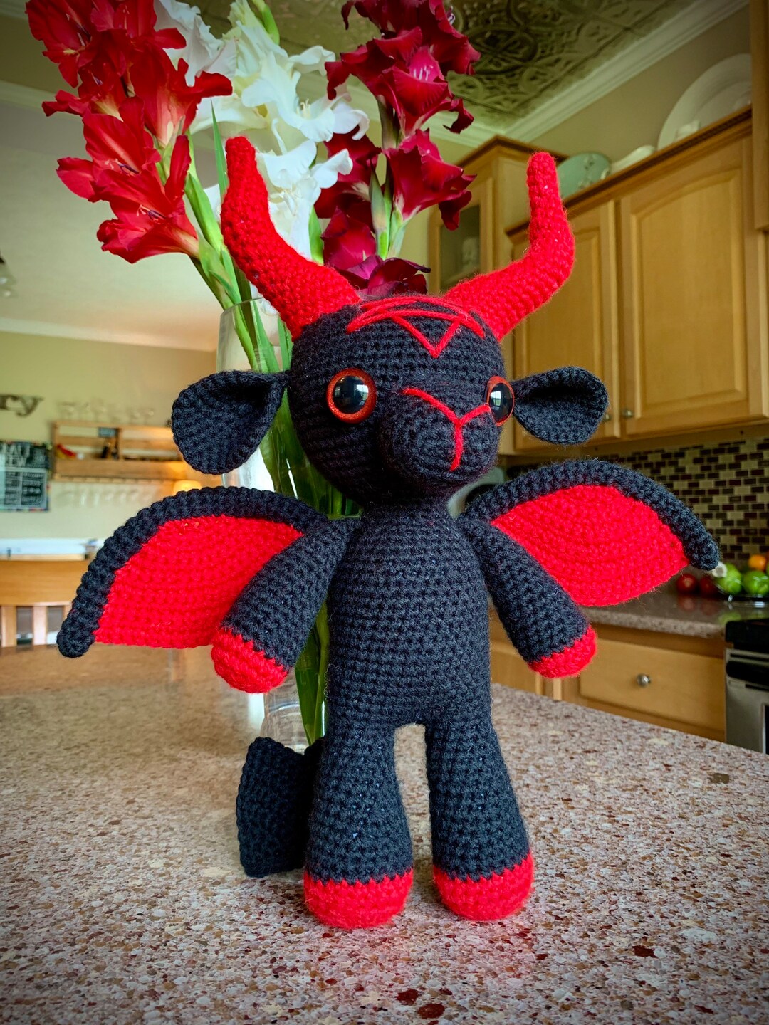 Baphomet Stuffie - Large Crochet Stuffed Animal - Made to Order - Etsy