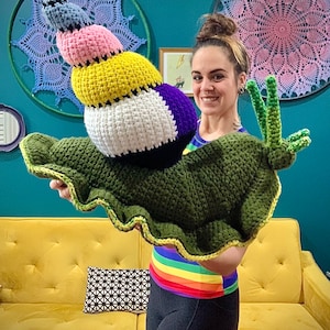 Jumbo Giant Snail With Spiral Shell - Custom Crochet Snail Stuffie ...