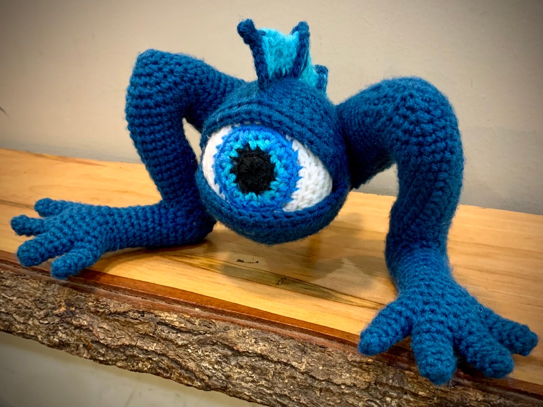 Crochet Eyeball Monster in 'frog Legs' Plush Horror Stuffed Toy Cryptid ...