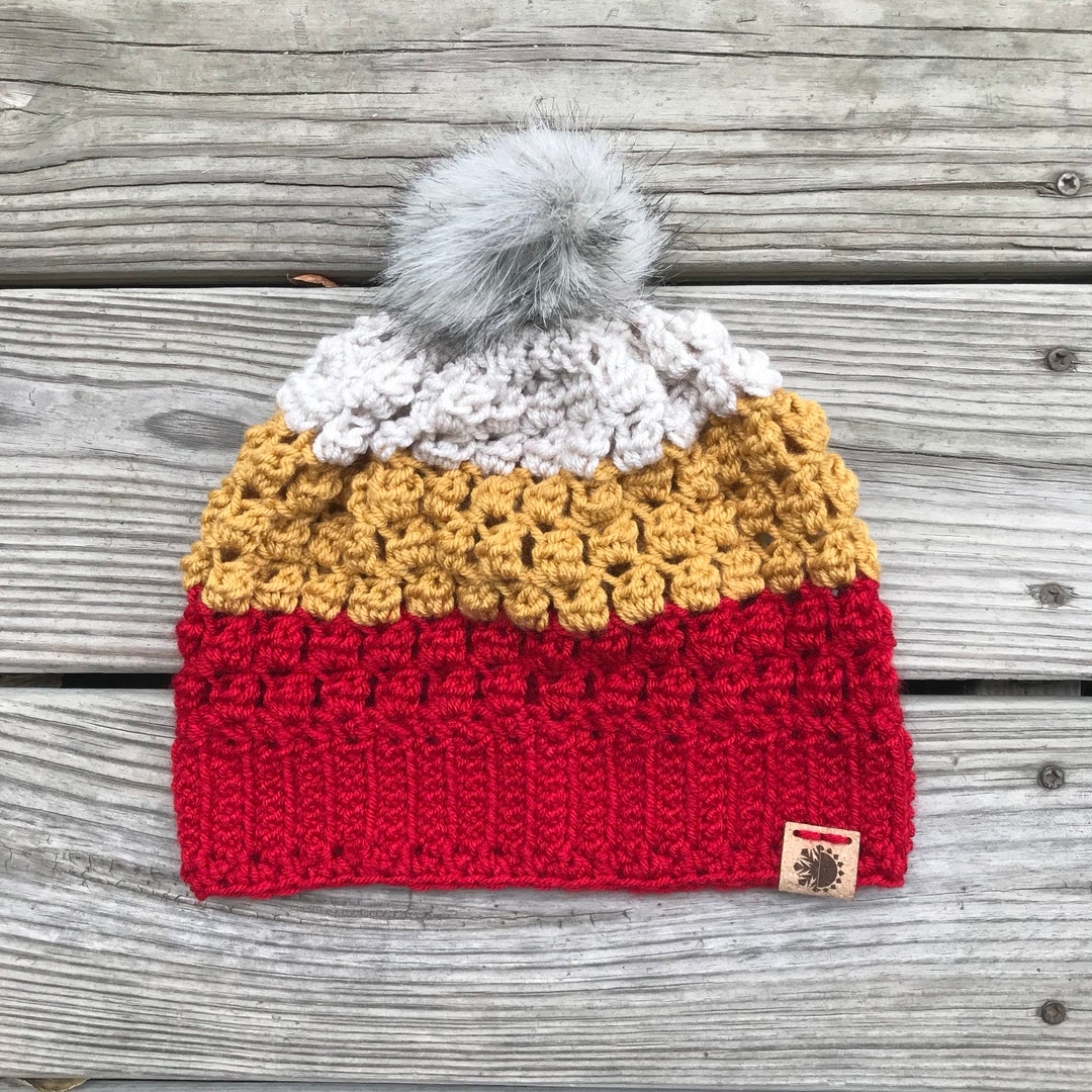 Iowa State Cyclones/ Kansas City Chiefs Slouch Beanie With Faux Fur Pom ...