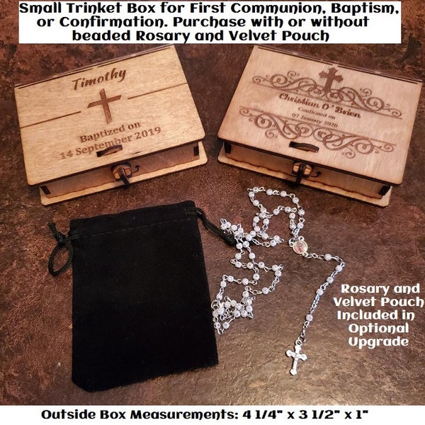 Personalized Baptism Wood Box - Etsy