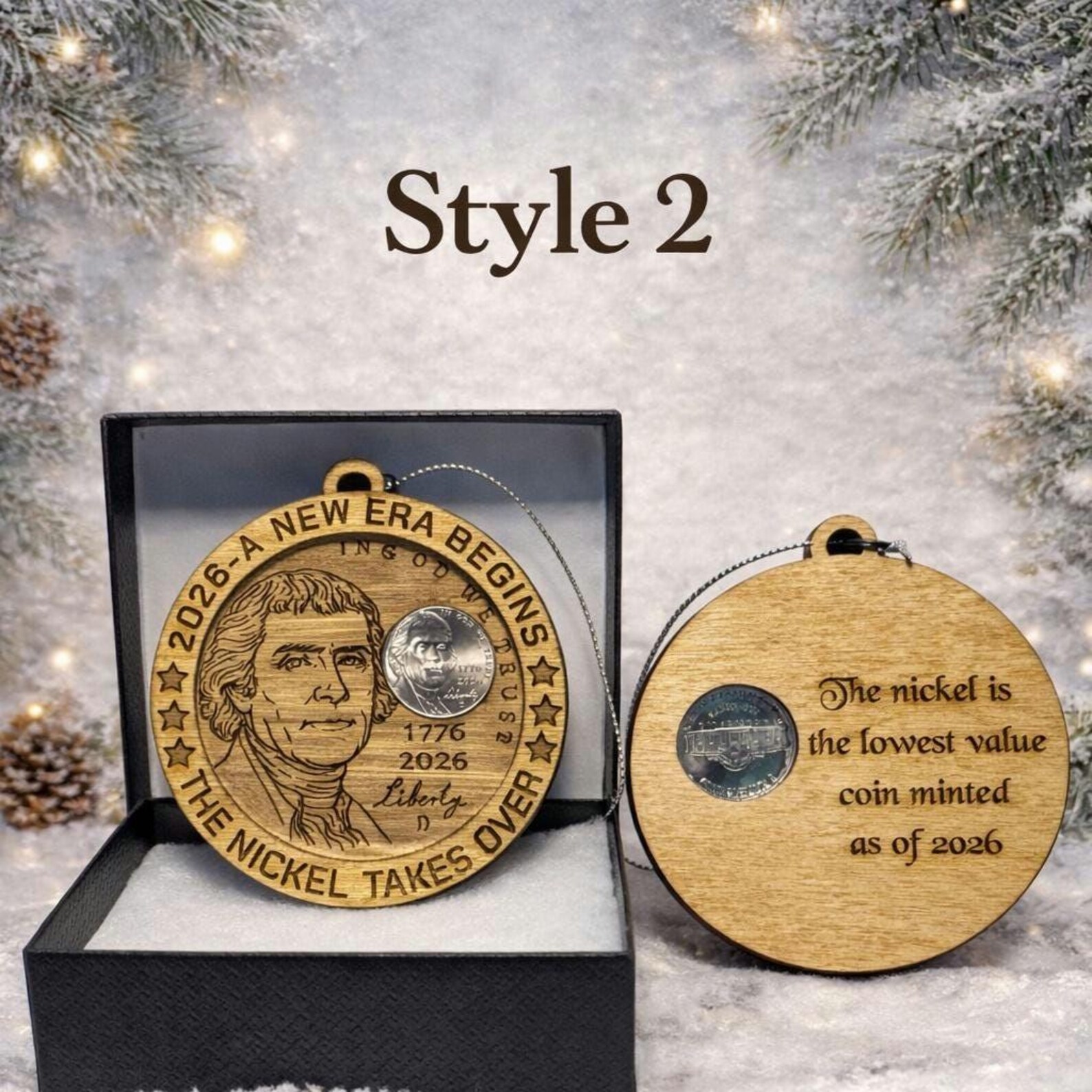 2026 Commemorative Penny and Nickel Ornaments – Featuring Final 2025 ...