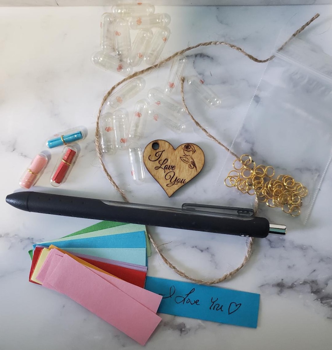 DIY Love Notes Jar Message in a Glass Bottle Girlfriend | Etsy