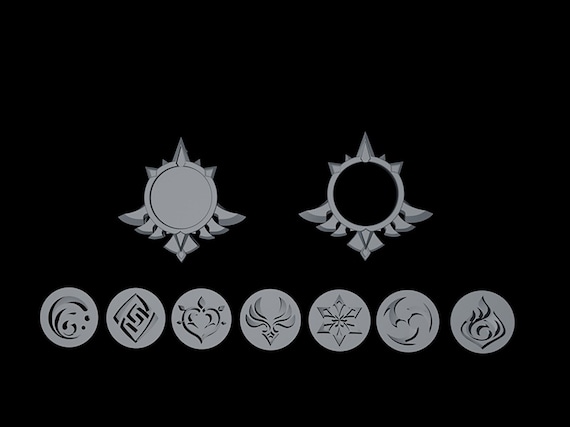 Genshin Impact Mondstadt Vision 3D - Etsy