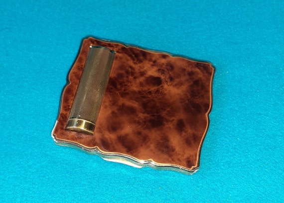 Stratton No 1 lipstick and Powder compact set 1950s. - Gem