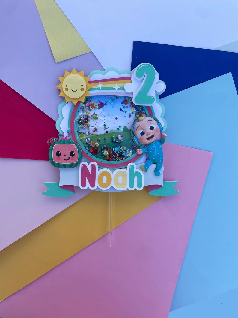 Personalized Cocomelon Cake Topper Birthday Party - Etsy