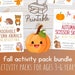 Printable Fall Activity Pack Bundle for Kids; Autumn Learning ...