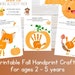 Printable Fall Handprint Crafts for Kids; Autumn Handprint Art for ...