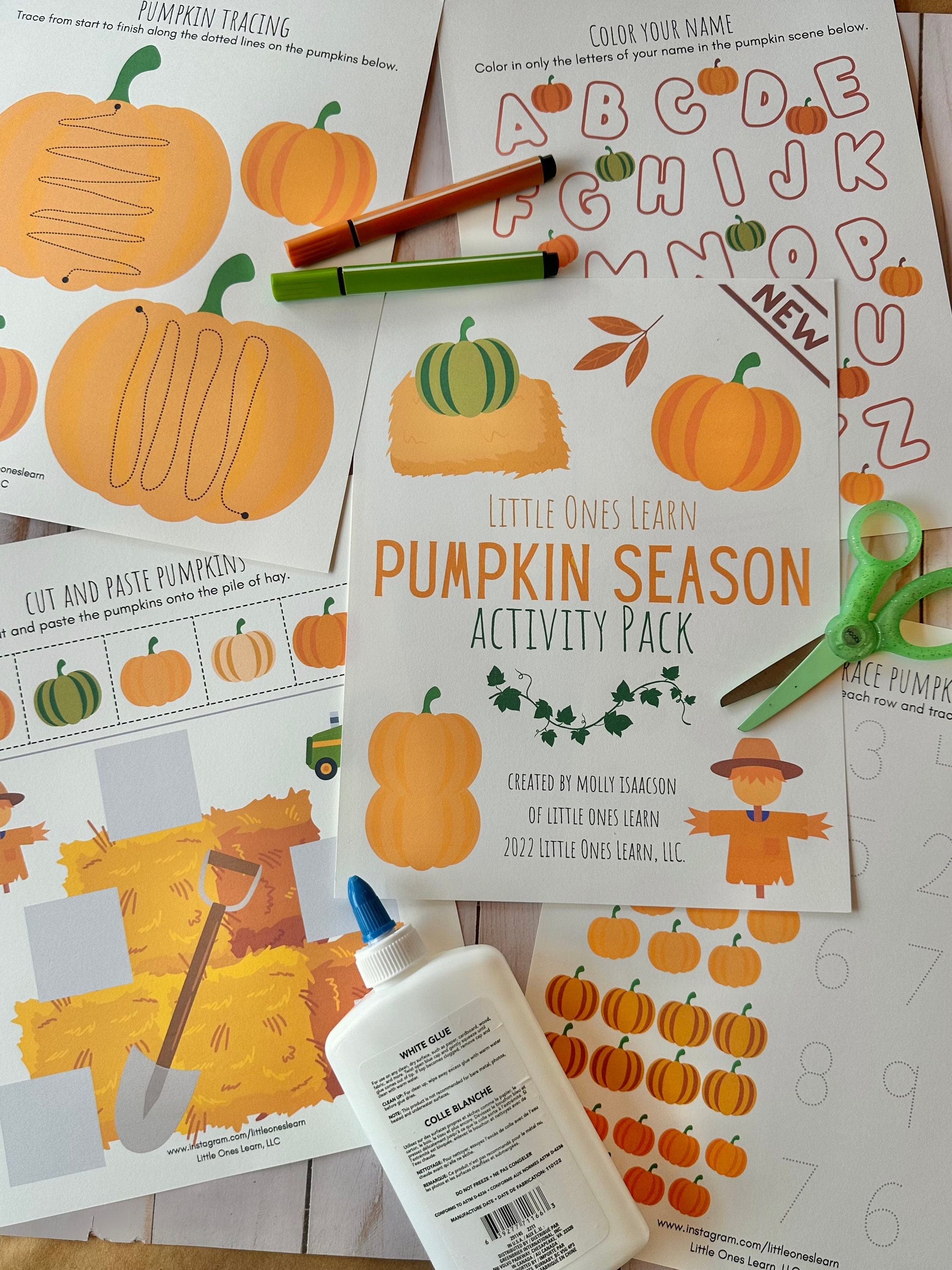 Printable Pumpkin Season Activity Pack for Preschool and Kindergarten ...