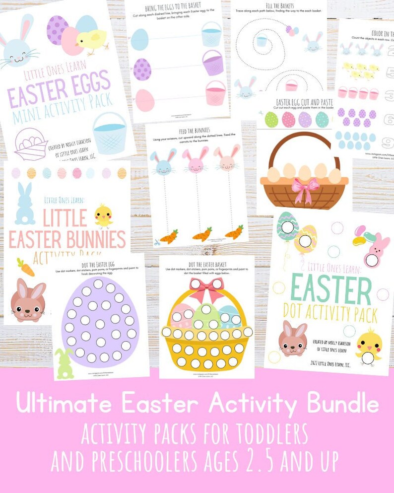 Ultimate Printable Easter Activity Bundle for Kindergarten, Preschool ...