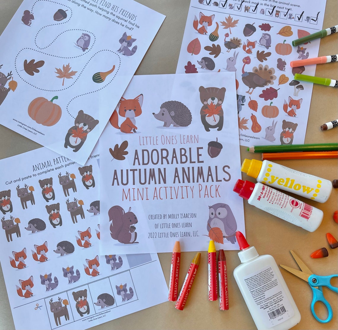 Printable Fall Activity Pack Bundle for Kids; Autumn Learning ...
